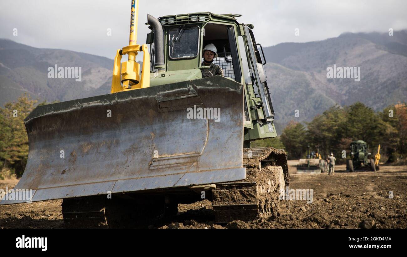U.S. Marine Corps Cpl. Marina Lopez, a heavy equipment operator with ...