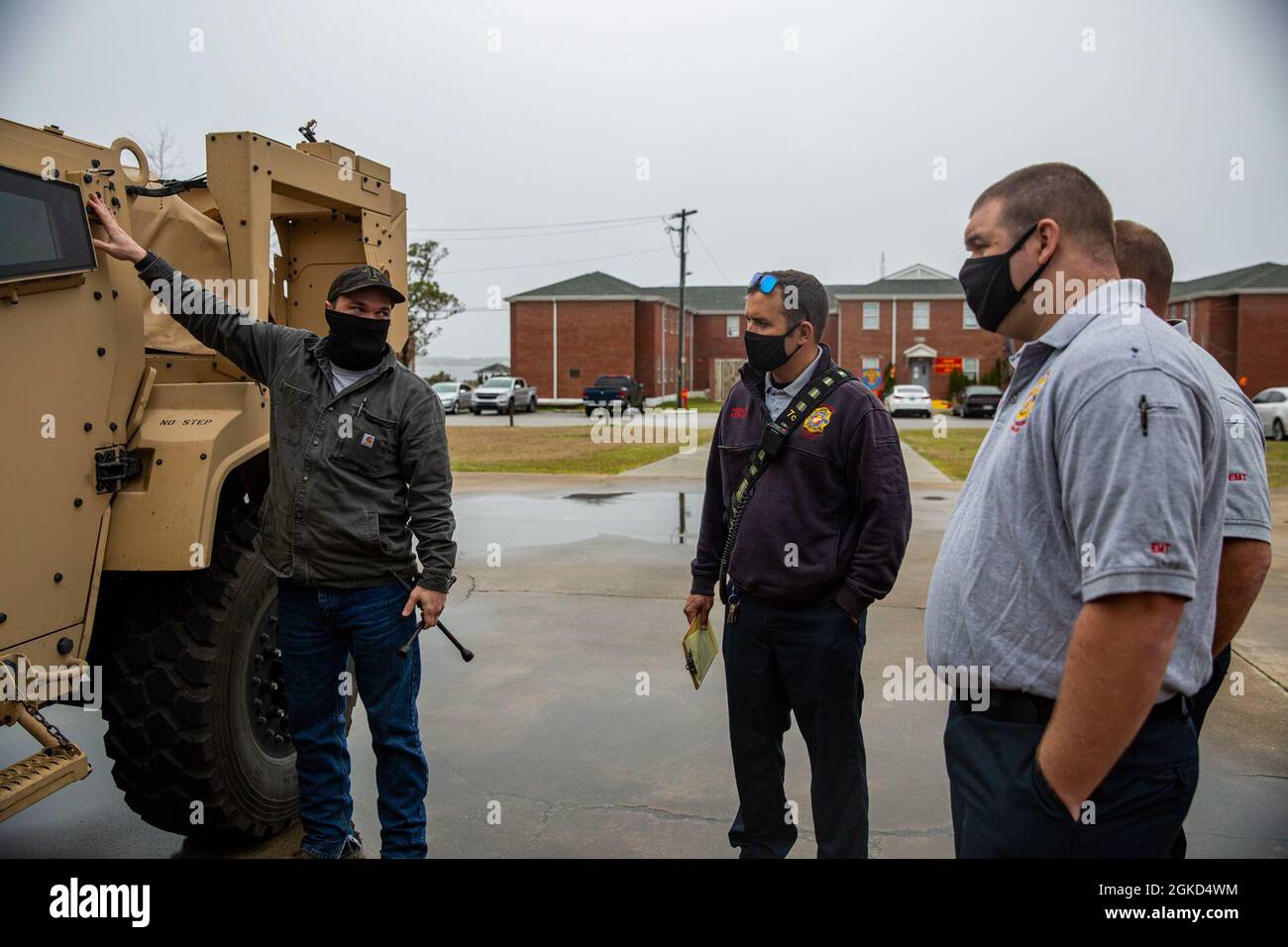 Firefighters with Marine Corps Base Camp Lejeune Fire and Emergency ...