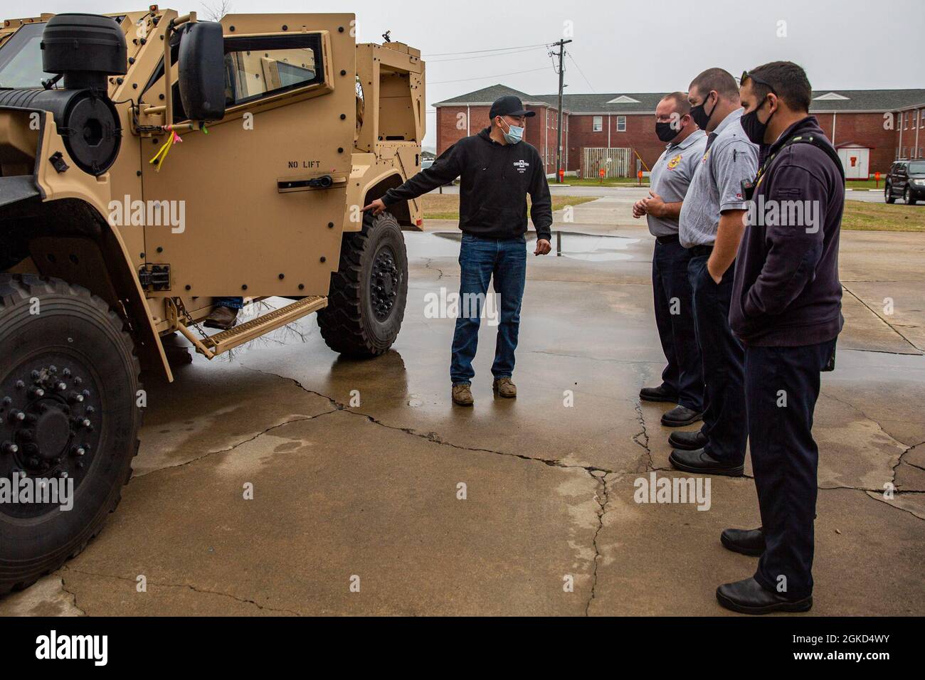 Firefighters with Marine Corps Base Camp Lejeune Fire and Emergency ...