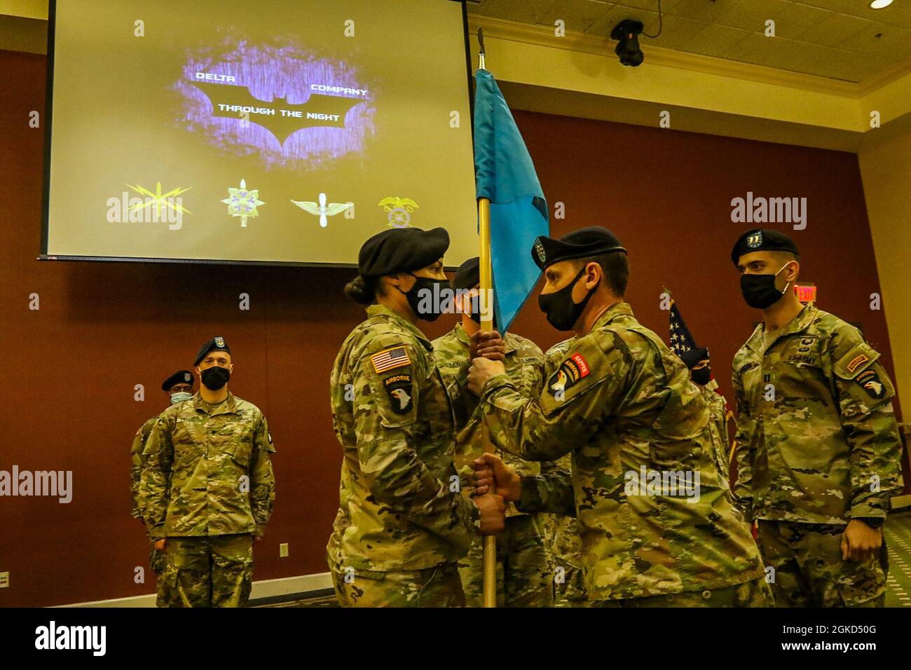 U.S. Army Captain Azura Lewis, commander, D Company, 326th Brigade ...