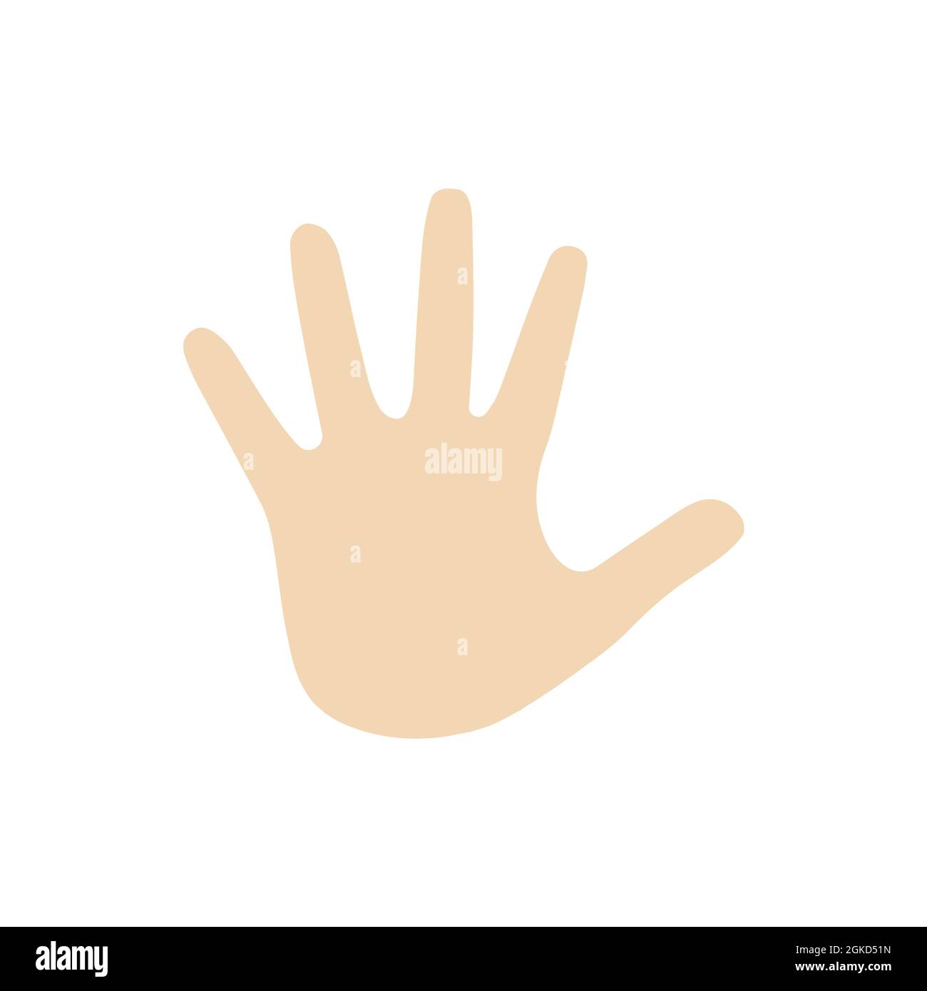 Hand icon. Human hand. Vector illustration on white background Stock ...