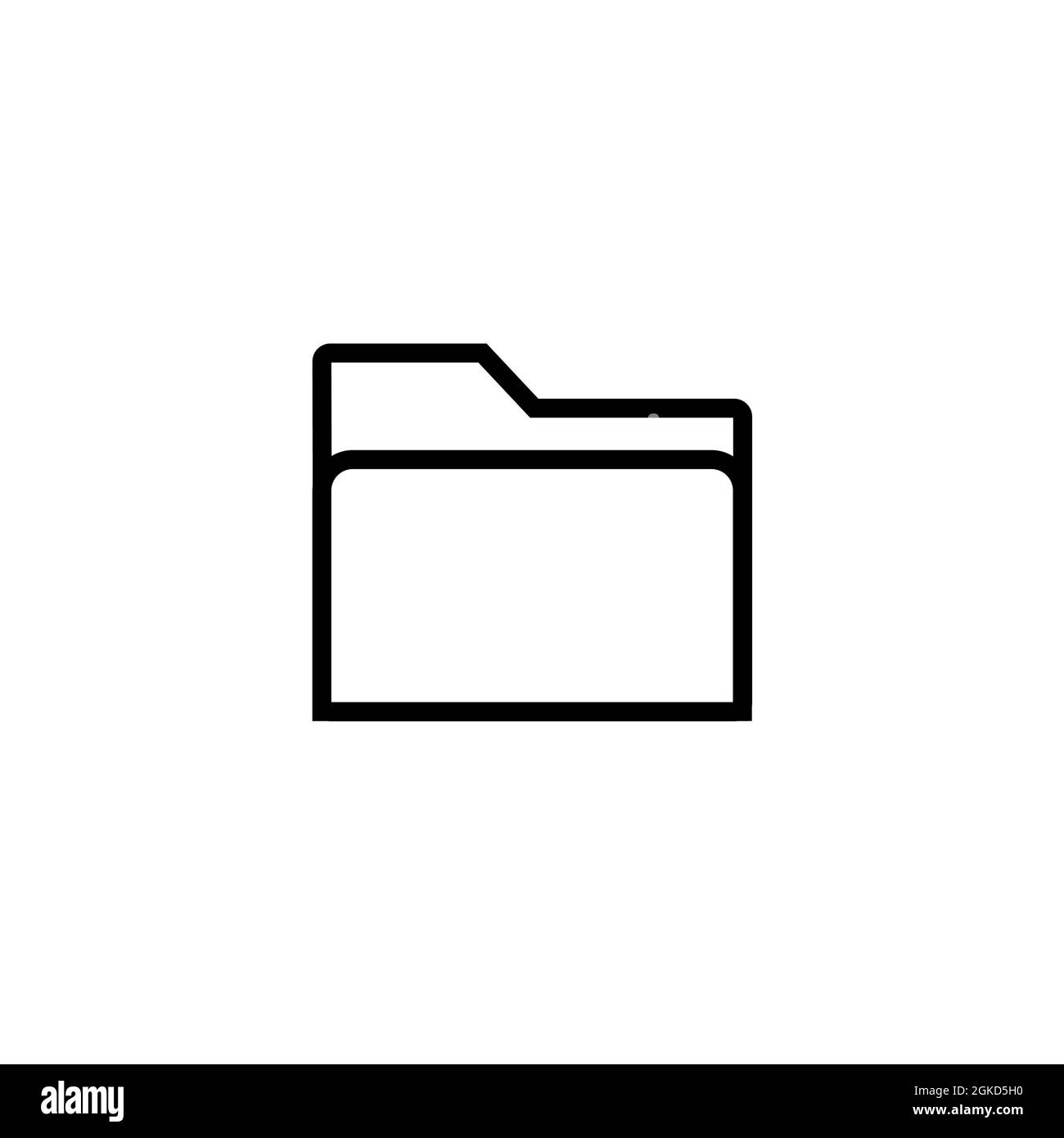 Folder line icon. Vector illustration Stock Vector Image & Art - Alamy