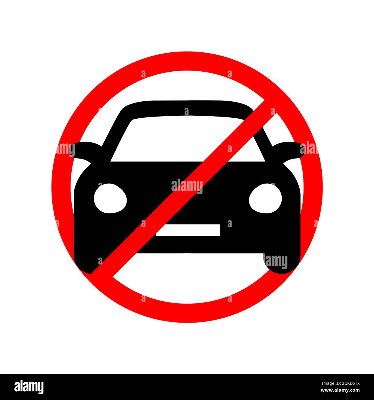 car prohibition sign. parking prohibition sign on a white background ...