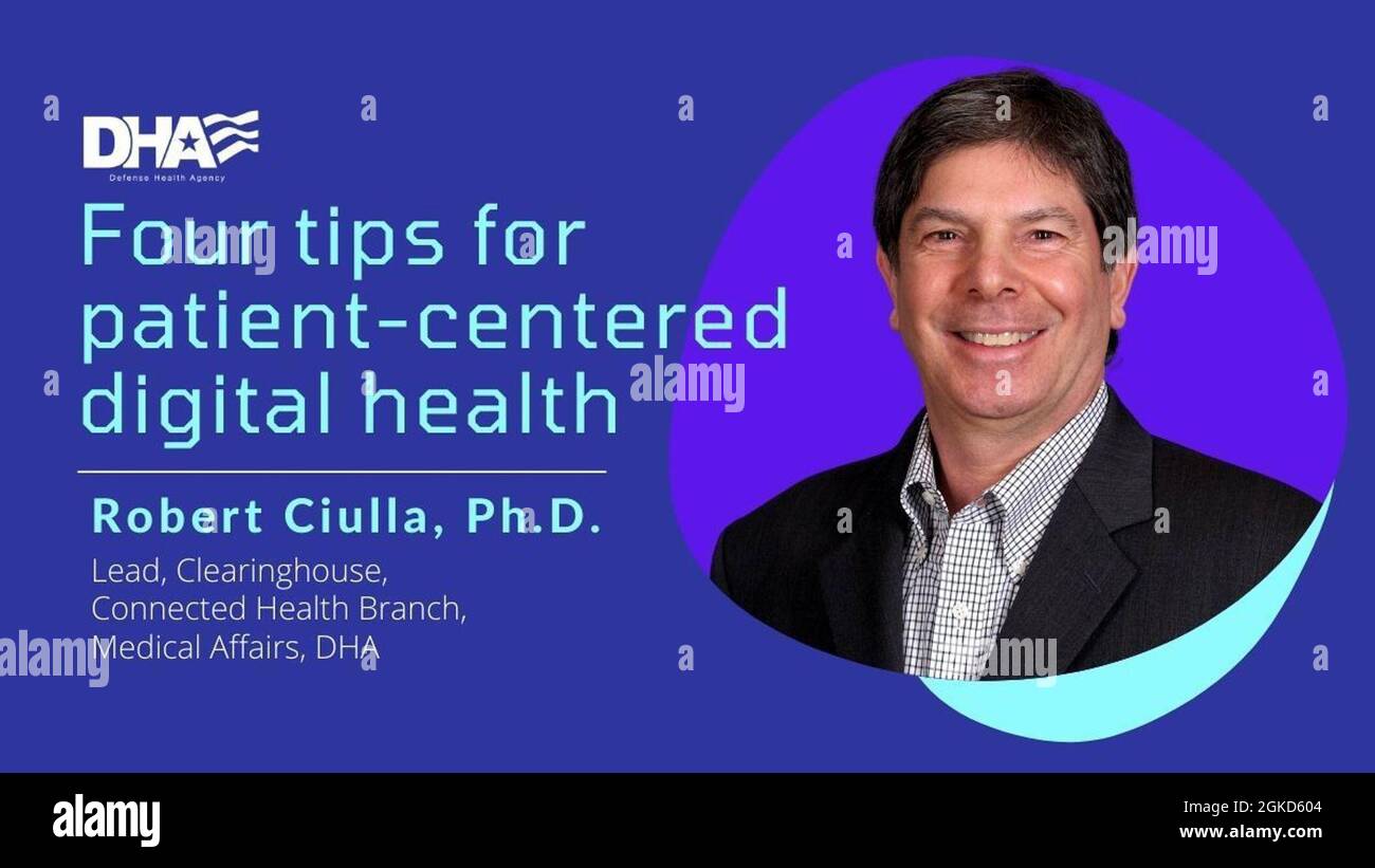 Dr. Ciulla provides four tips for patient-centered digital health Stock ...