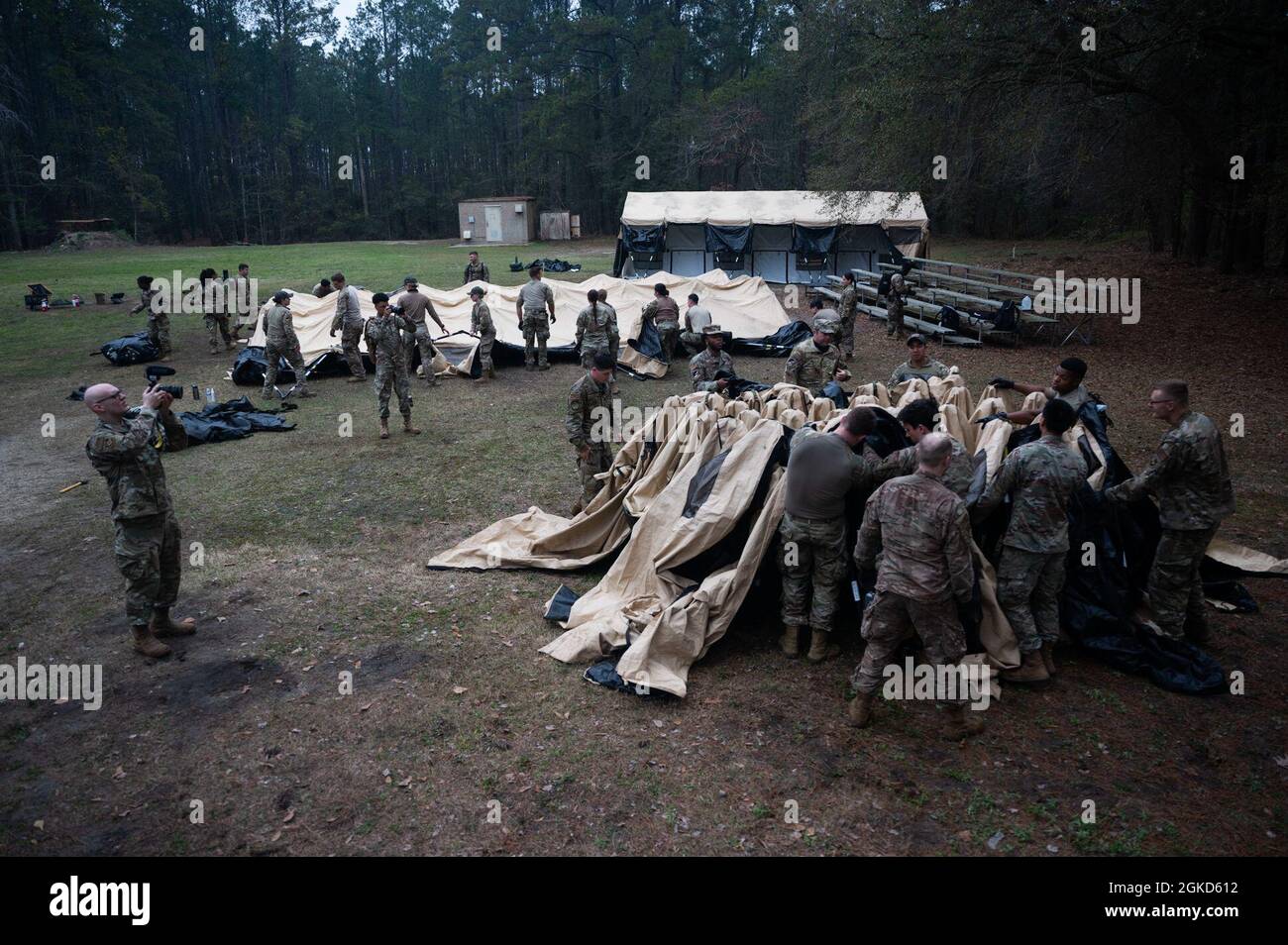 U.S. Air Force and Reserve Airmen assigned to the 1st Combat Camera ...