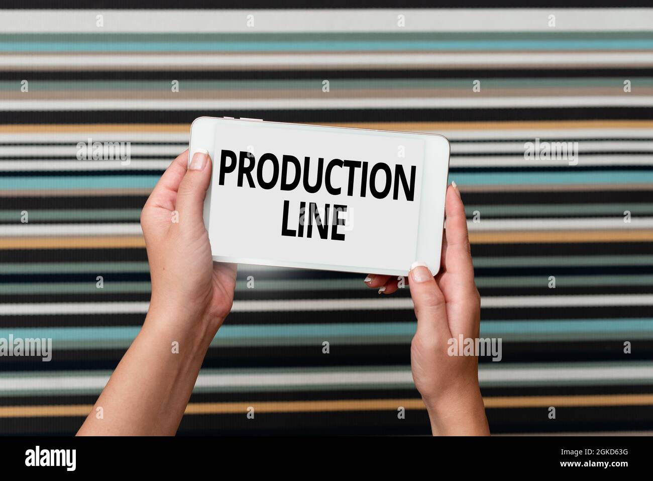 Handwriting text Production Line. Conceptual photo set of sequential ...