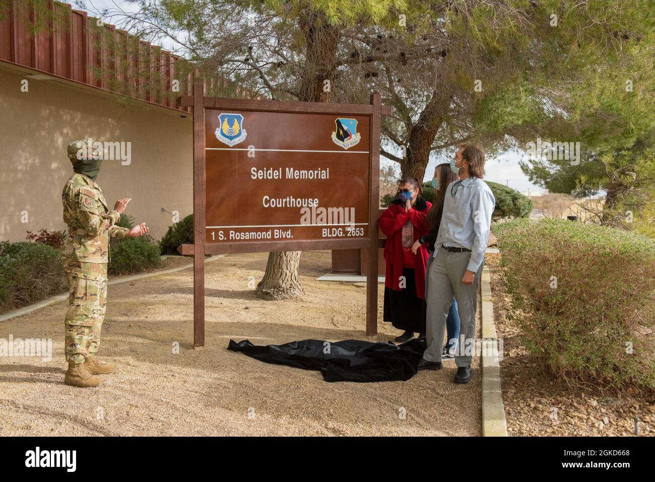 Col. Randel Gordon, 412th Test Wing Vice Commander, and the family of ...