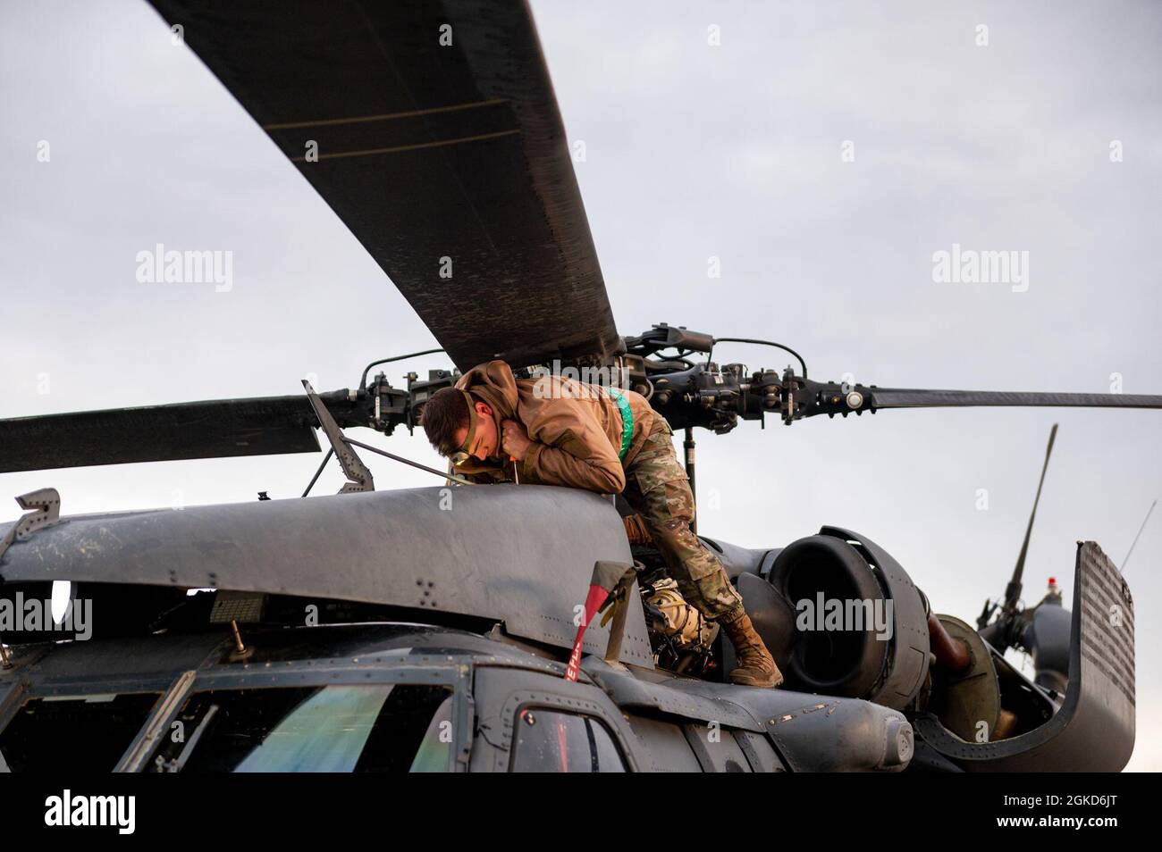 Maintainers from the 66th Rescue Squadron and 855 Aircraft Maintenance ...