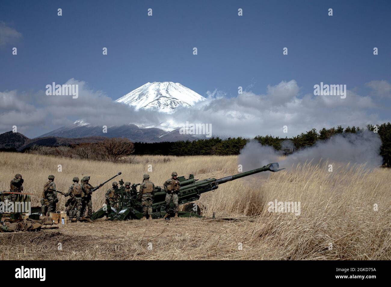 U.S. Marines with Echo Battery, Battalion Landing Team 3/4, 31st Marine ...