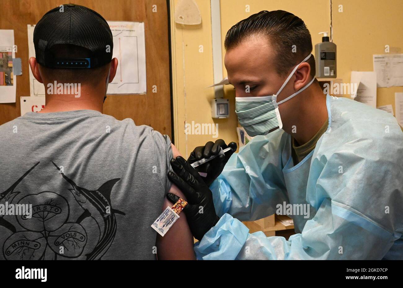 U.S. Air Force Staff Sgt. Waylon Halfacre, a flight operational medical ...