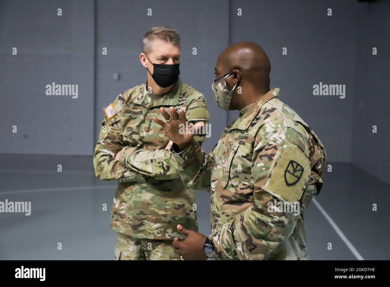 (l-r) Gen. Daniel R. Hokanson, Chief of the National Guard Bureau, and ...