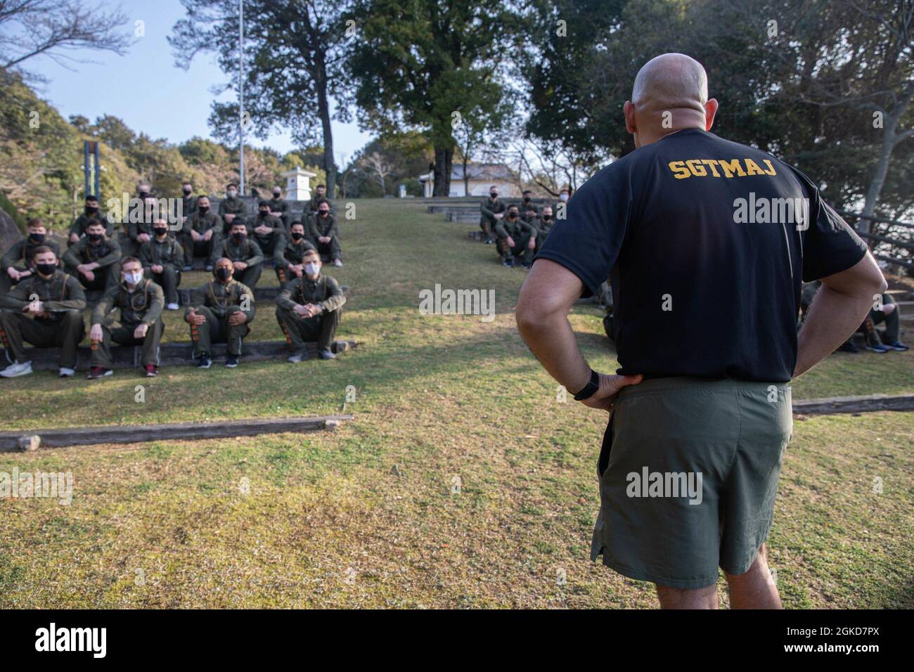 U.S. Marine Corps Sgt. Maj. Roberto Lopez, sergeant major of ...