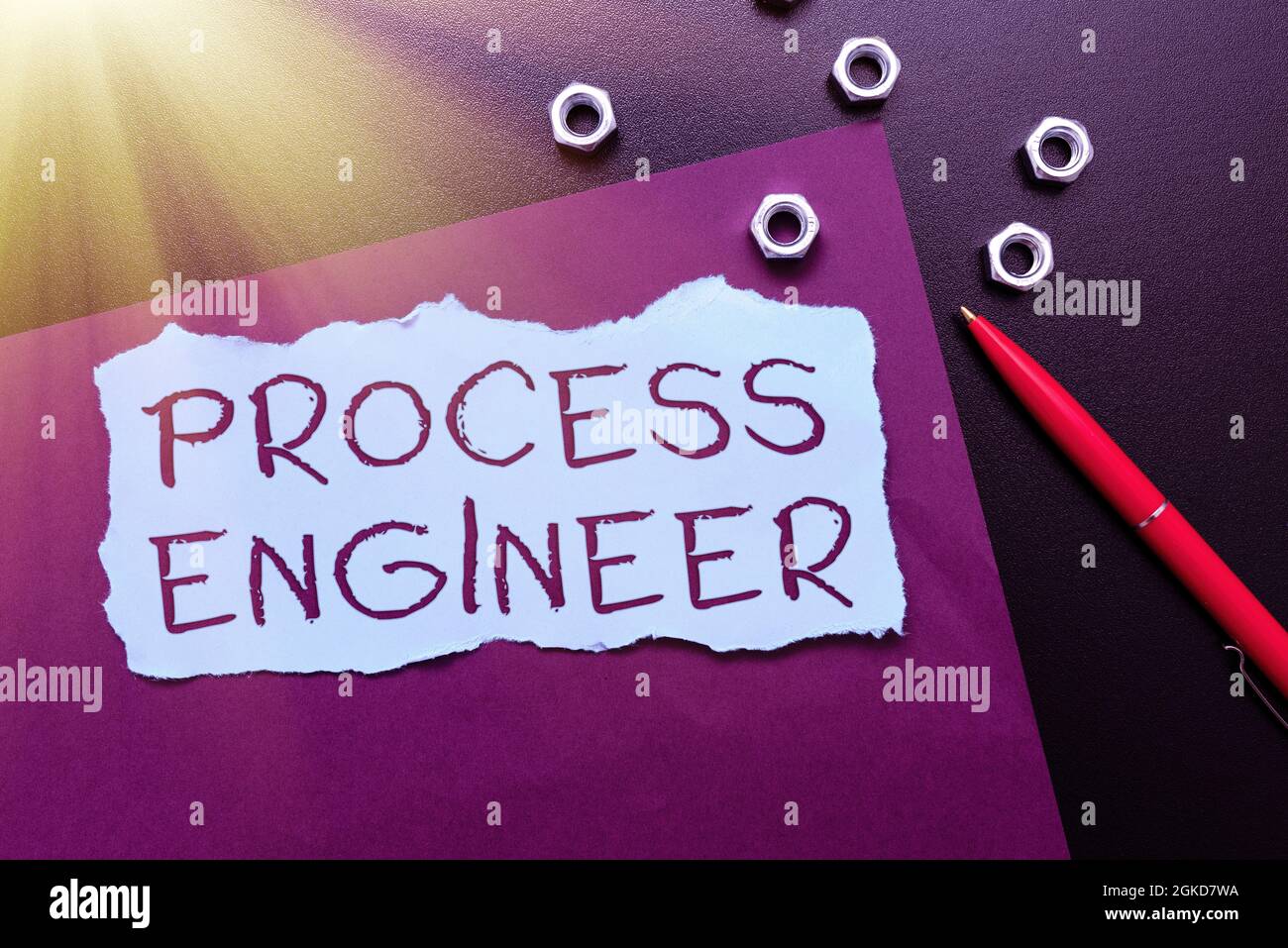 Inspiration showing sign Process Engineer. Business overview ...