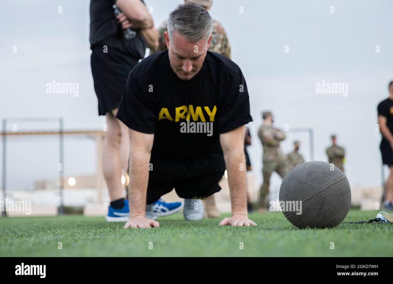U.S. Army Col. John Herrman, commander of Area Support Group Kuwait ...