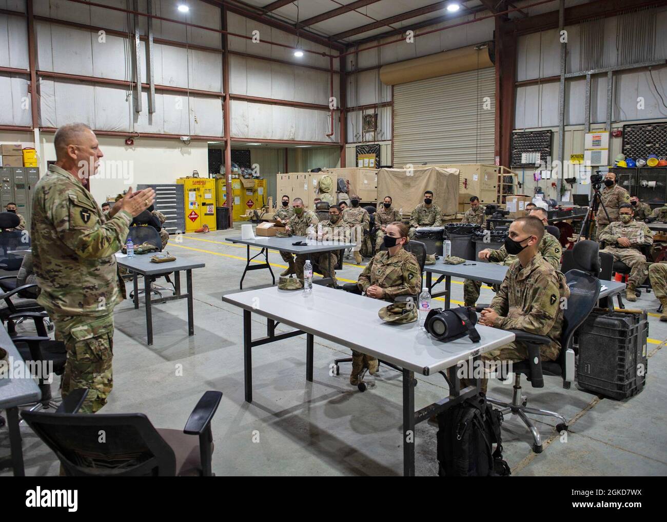 Task Force Spartan commander, Maj. Gen. Patrick Hamilton, attends class ...
