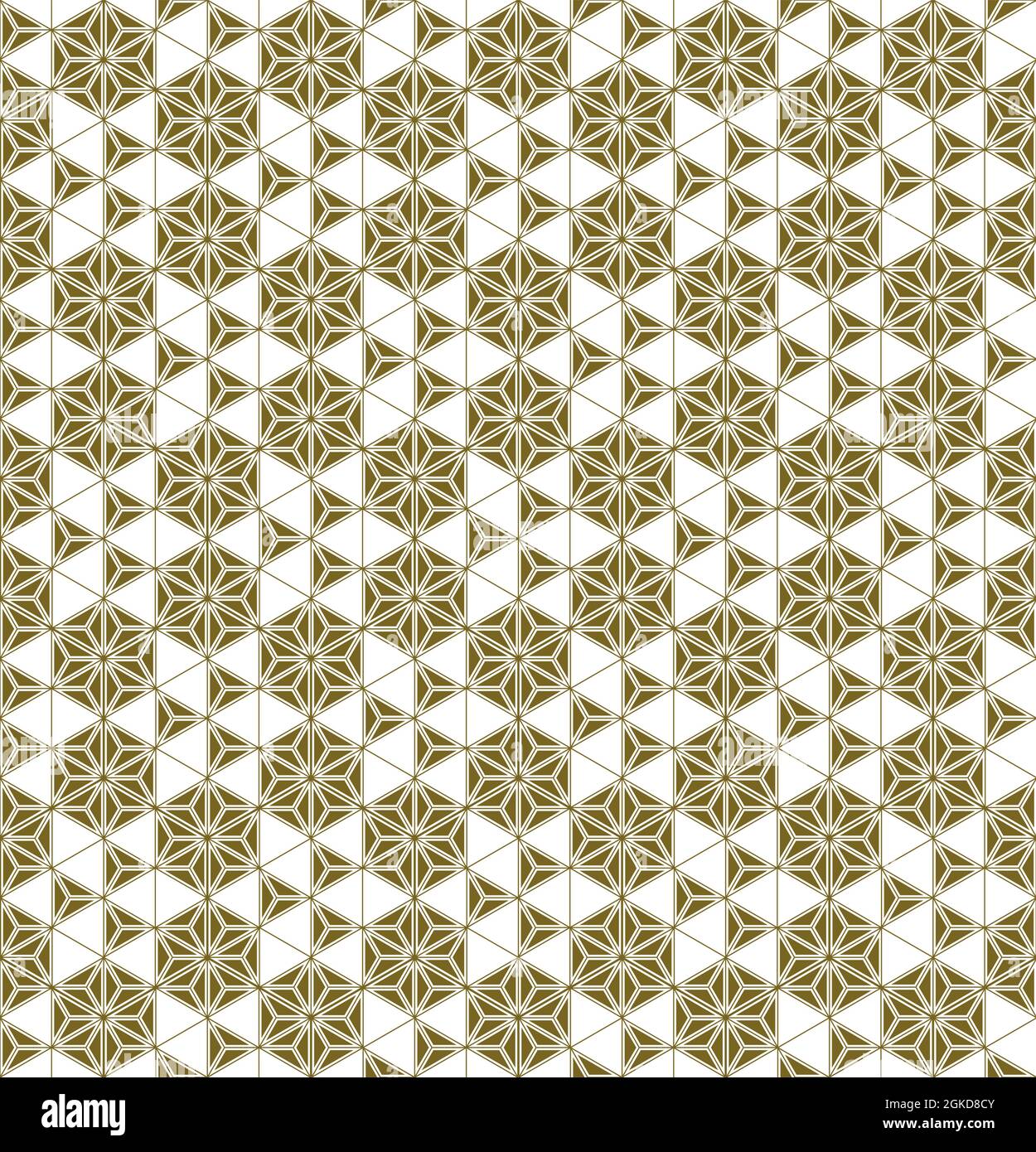 A seamless pattern based on elements of the traditional Japanese craft ...