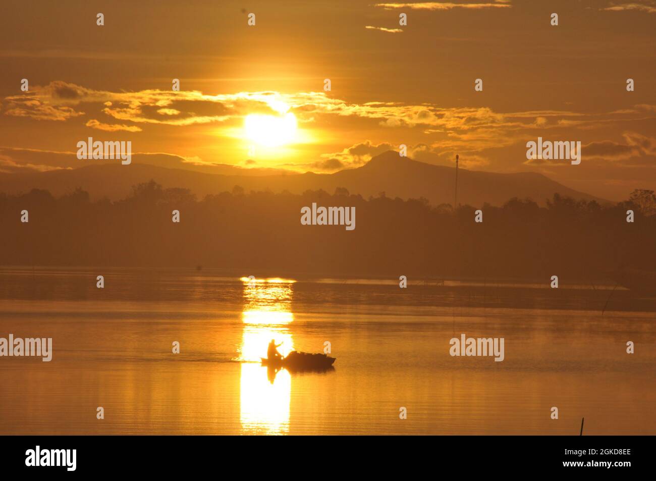 Nice Bien Ho lake in Pleiku city Gia Lai province central Vietnam Stock ...