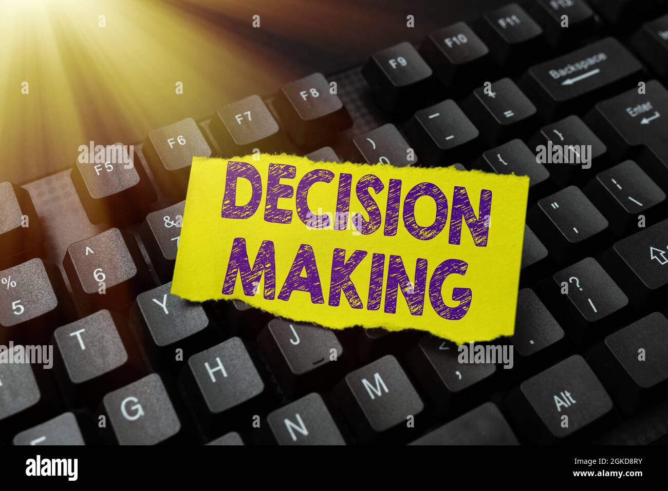 Hand writing sign Decision Making. Internet Concept process of making ...