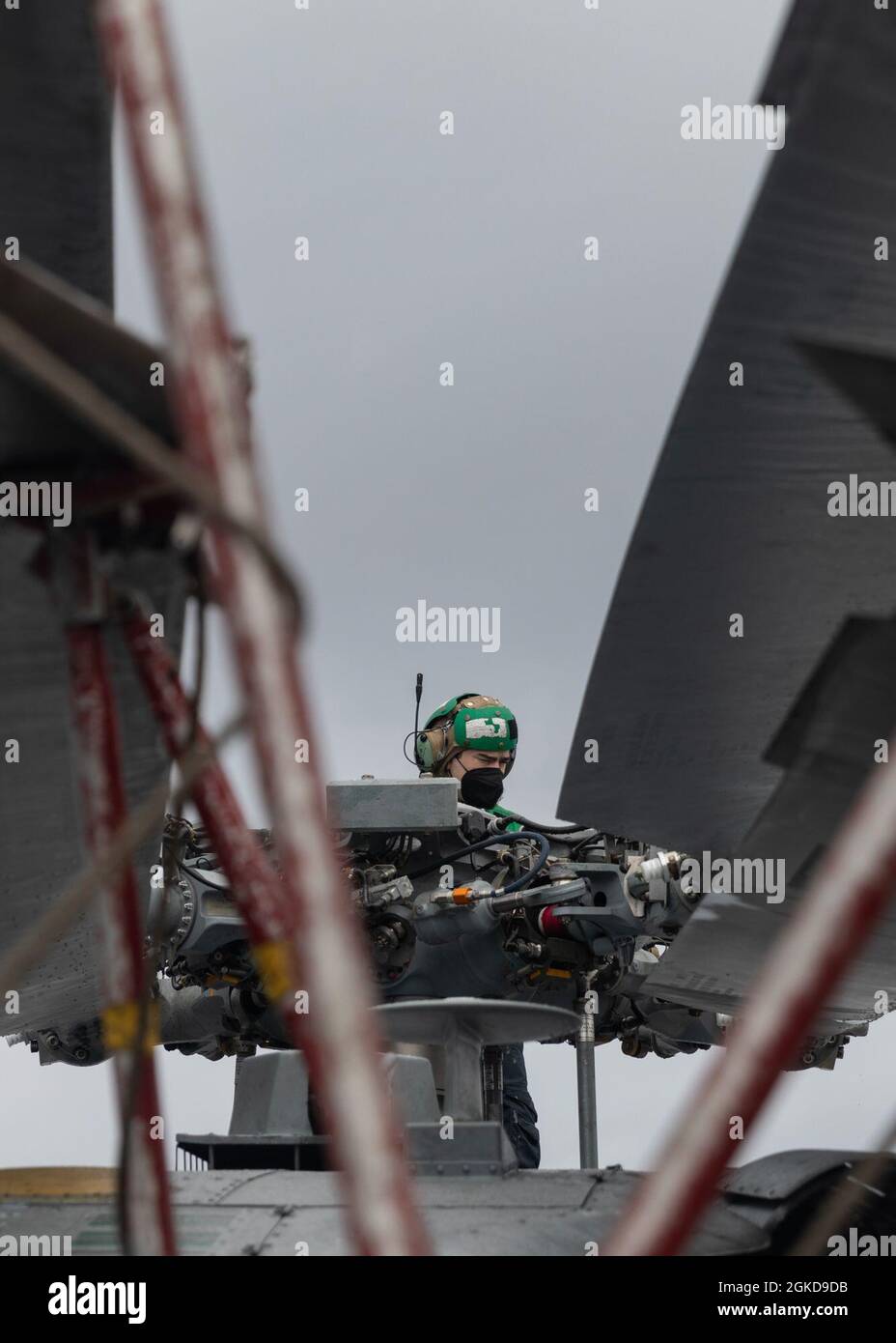 ATLANTIC OCEAN (March 18, 2021) Aviation Electronics Mate 2nd Class ...