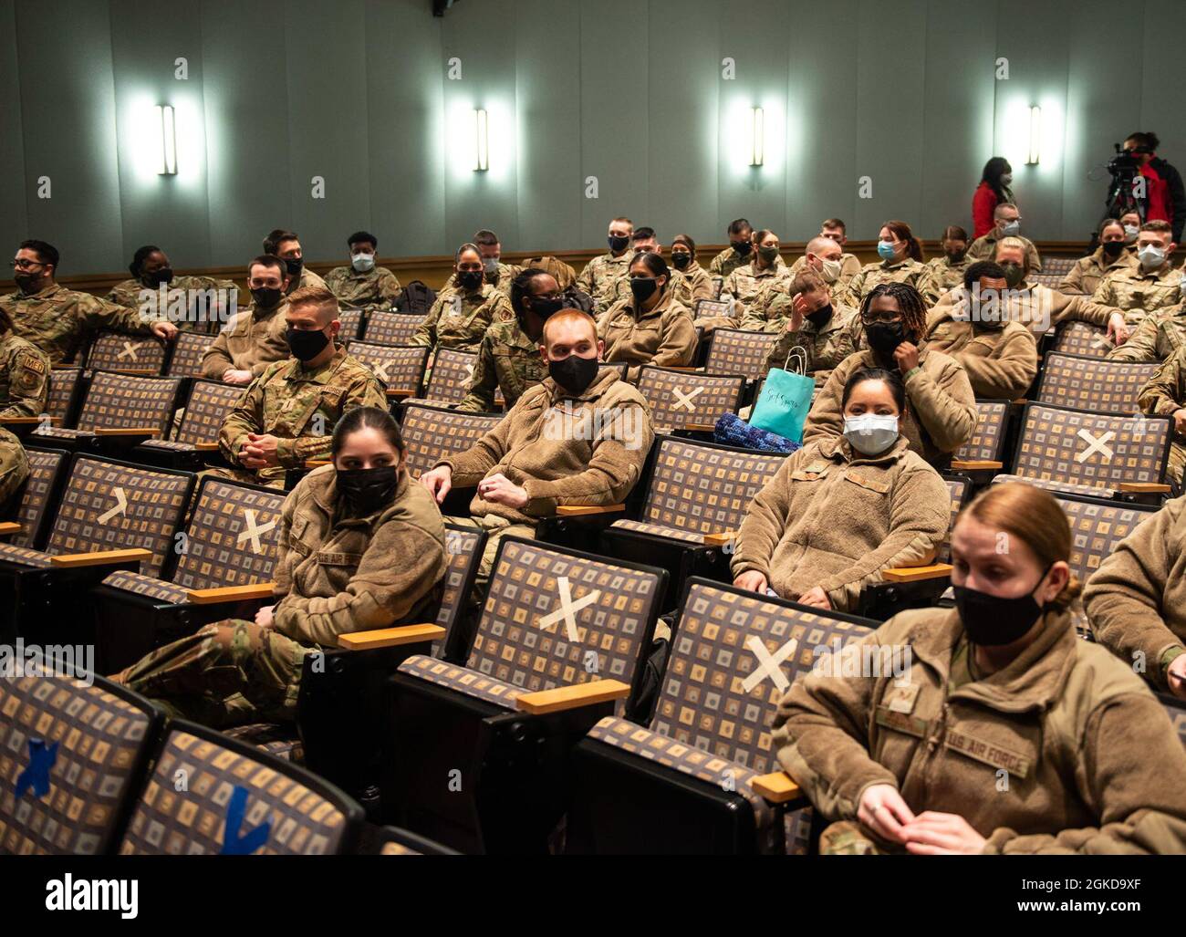 Airmen from the 88th Medical Group gather in the medical center ...