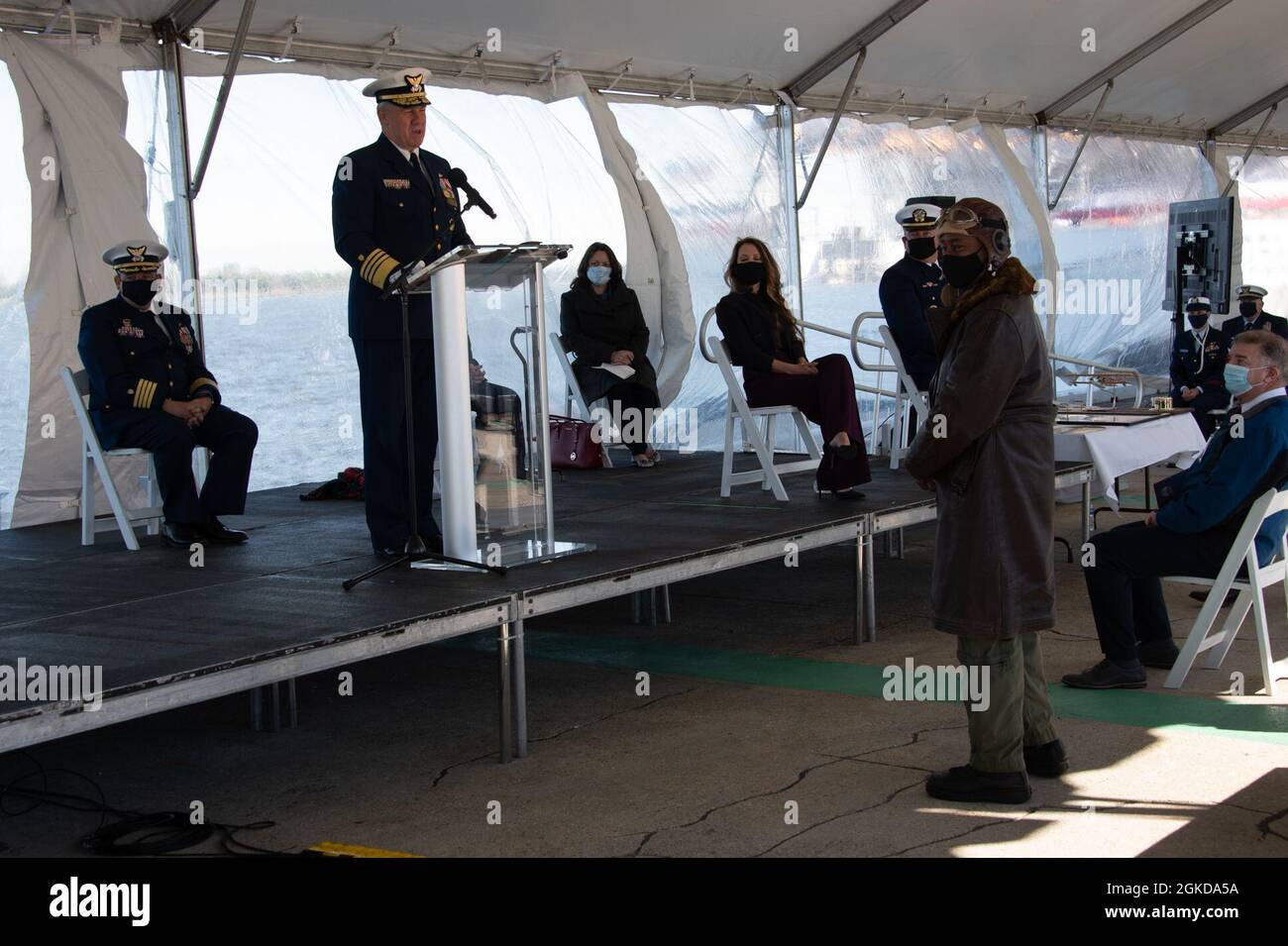 The USCGC Stone (WMSL 758) commissioning ceremony at Coast Guard Base ...