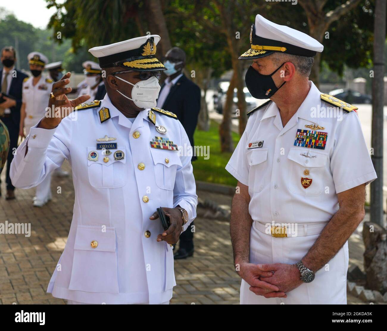 210319-N-DO281-1287 ACCRA, Ghana (March 19, 2021) Adm. Robert P. Burke ...