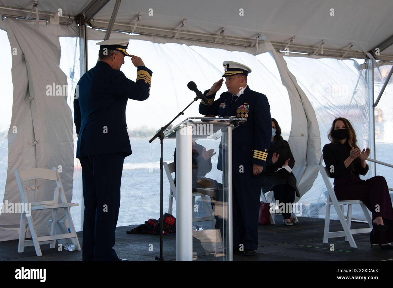 The USCGC Stone (WMSL 758) commissioning ceremony at Coast Guard Base ...