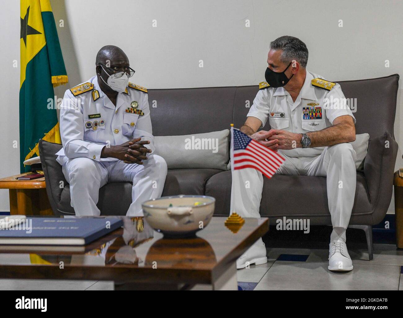 ACCRA, Ghana (March 19, 2021) Adm. Robert P. Burke, commander, U.S ...