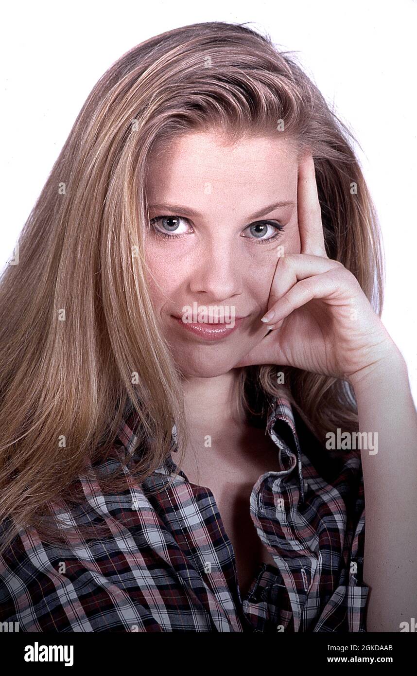 The Italian showgirl Laura Freddi.The television program, Non è la Rai ...
