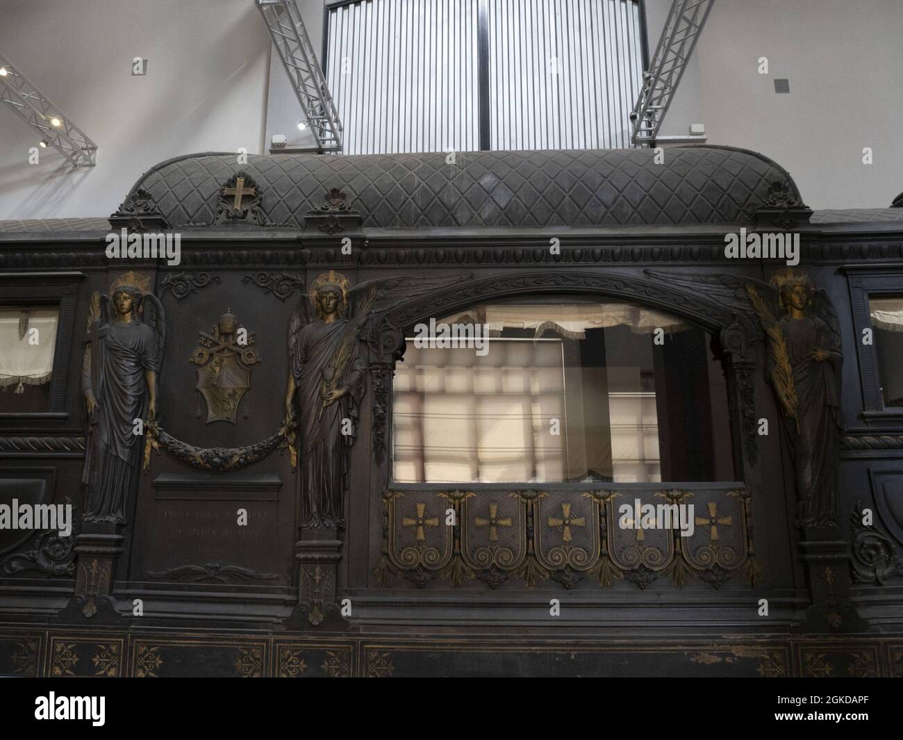 Pope Pio IX papal historic 1846 train wagon Stock Photo - Alamy