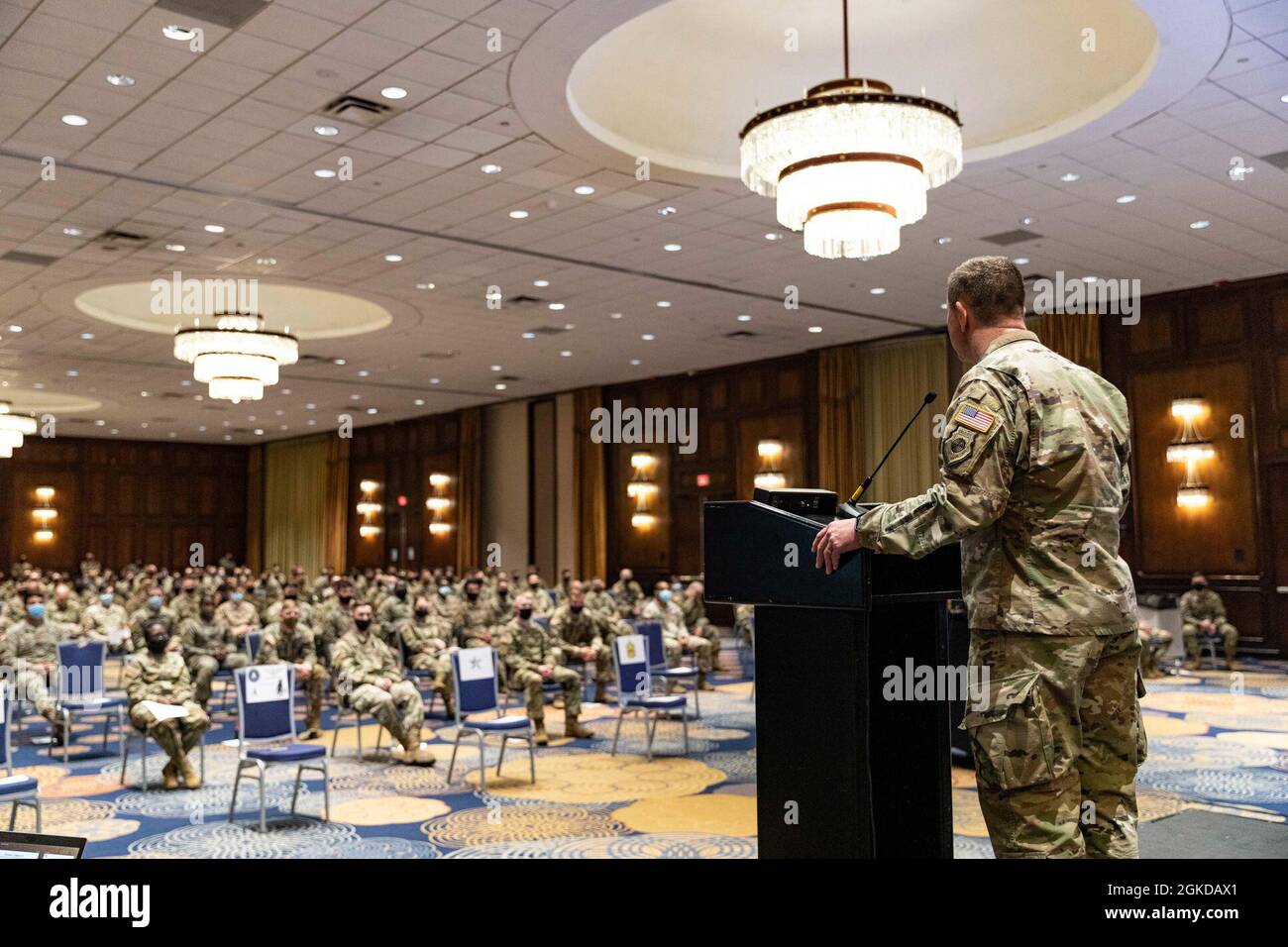 U.S. Space Force Col. Bob Reeves, the Forward Command Element commander ...