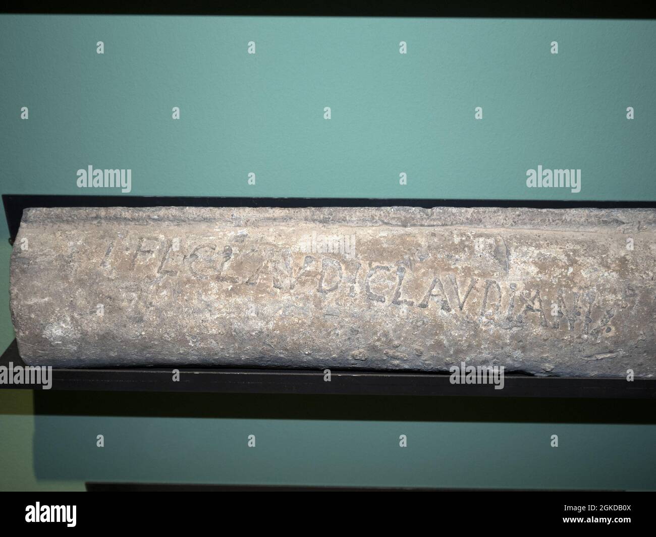 Roman ancient lead pipe detail Stock Photo - Alamy