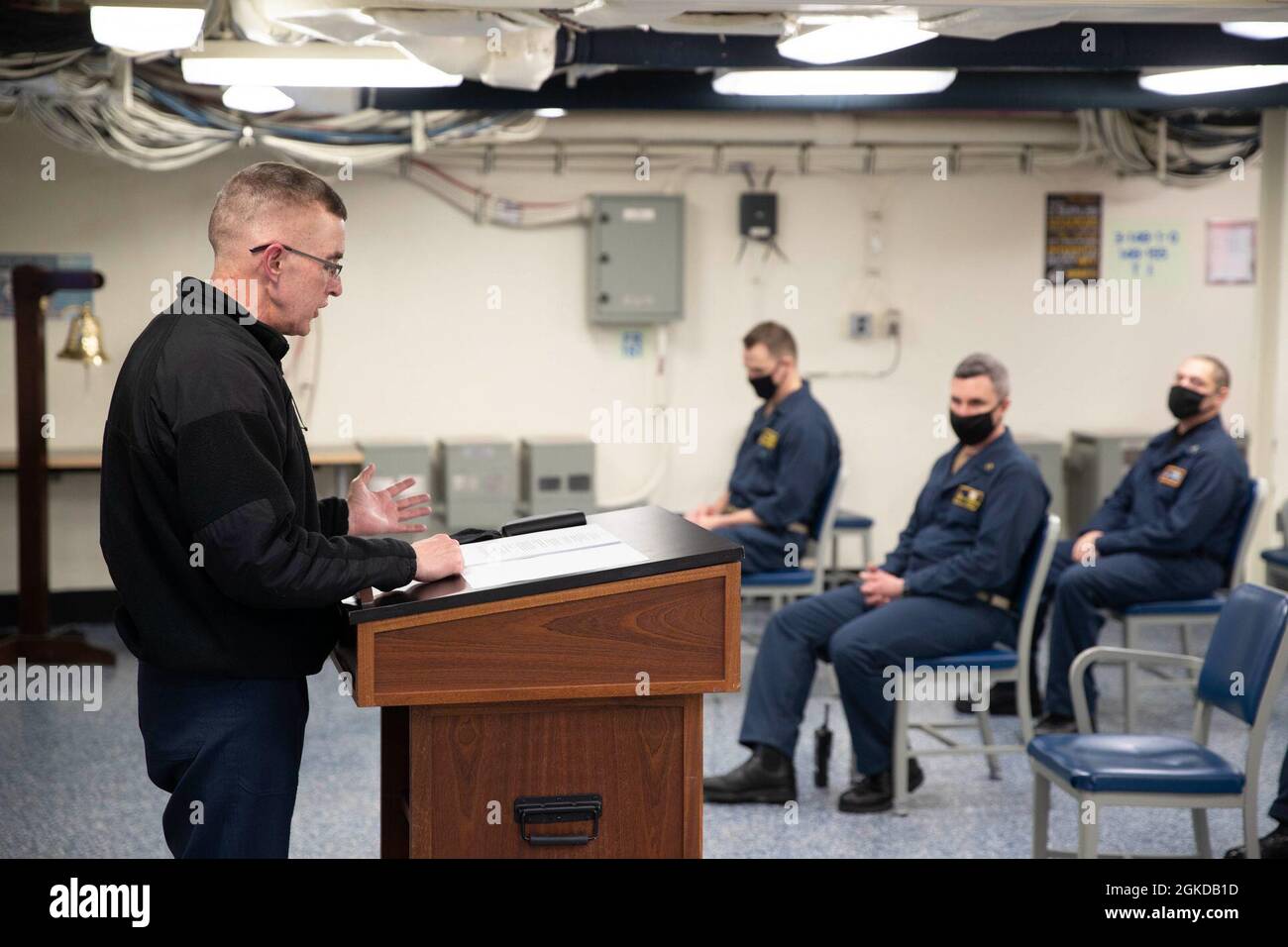 Cmdr. Charles Johnson, USS Gerald R. Ford's (CVN 78) command chaplain ...
