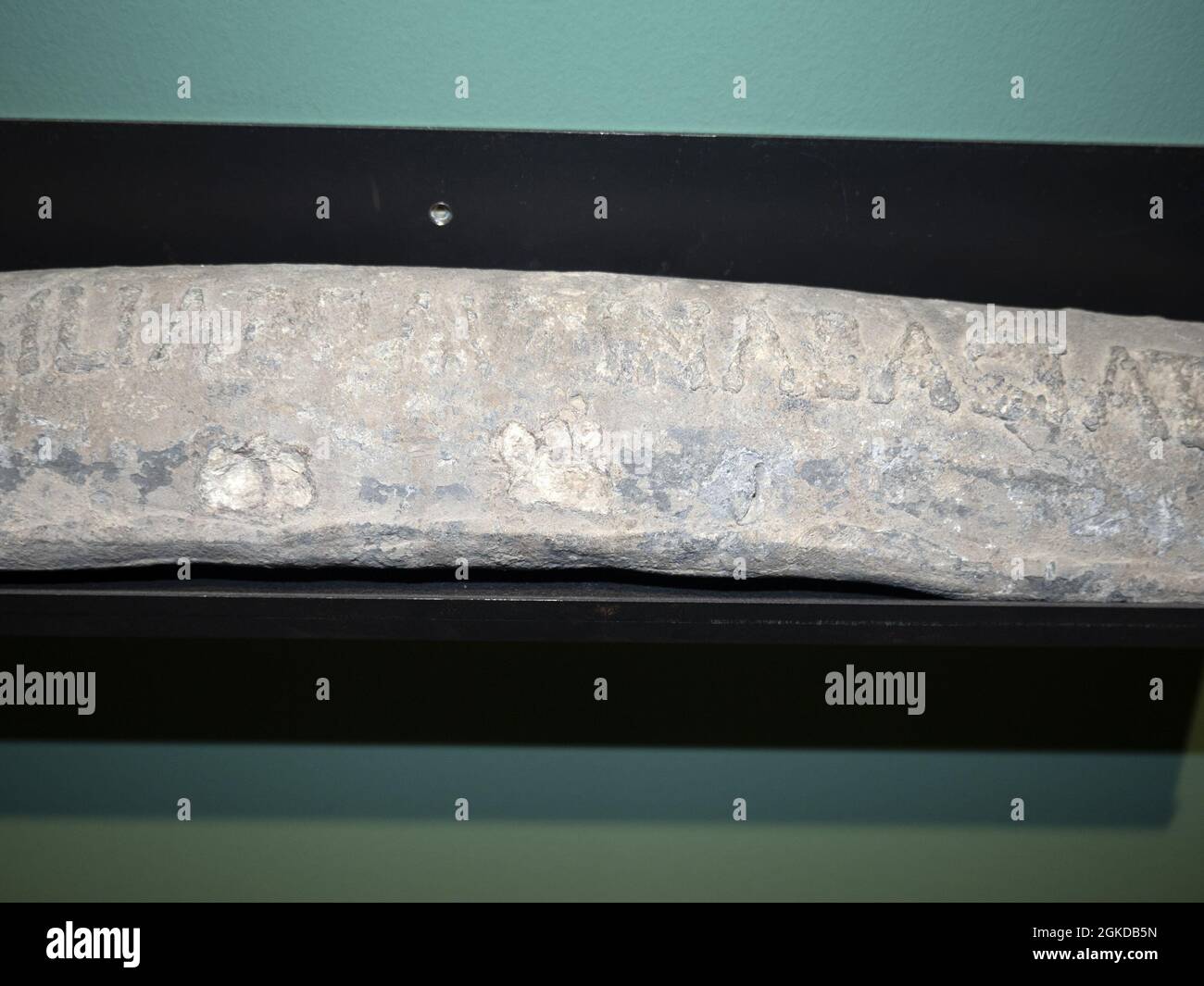 Roman ancient lead pipe detail Stock Photo - Alamy