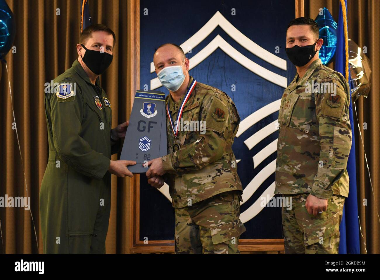 Col. Cameron Pringle, left, 319th Reconnaissance Wing Commander and ...