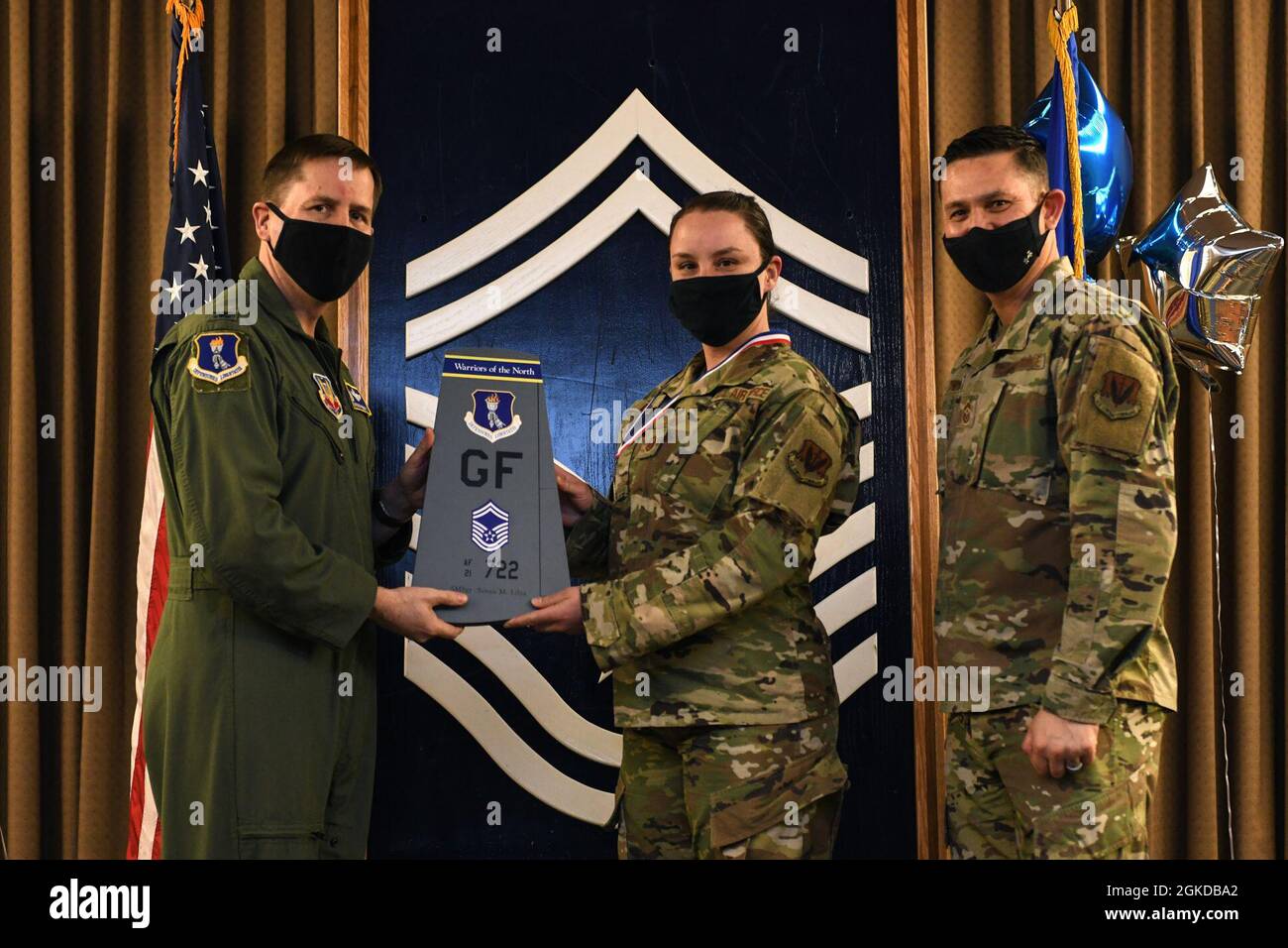 Col. Cameron Pringle, left, 319th Reconnaissance Wing Commander and ...