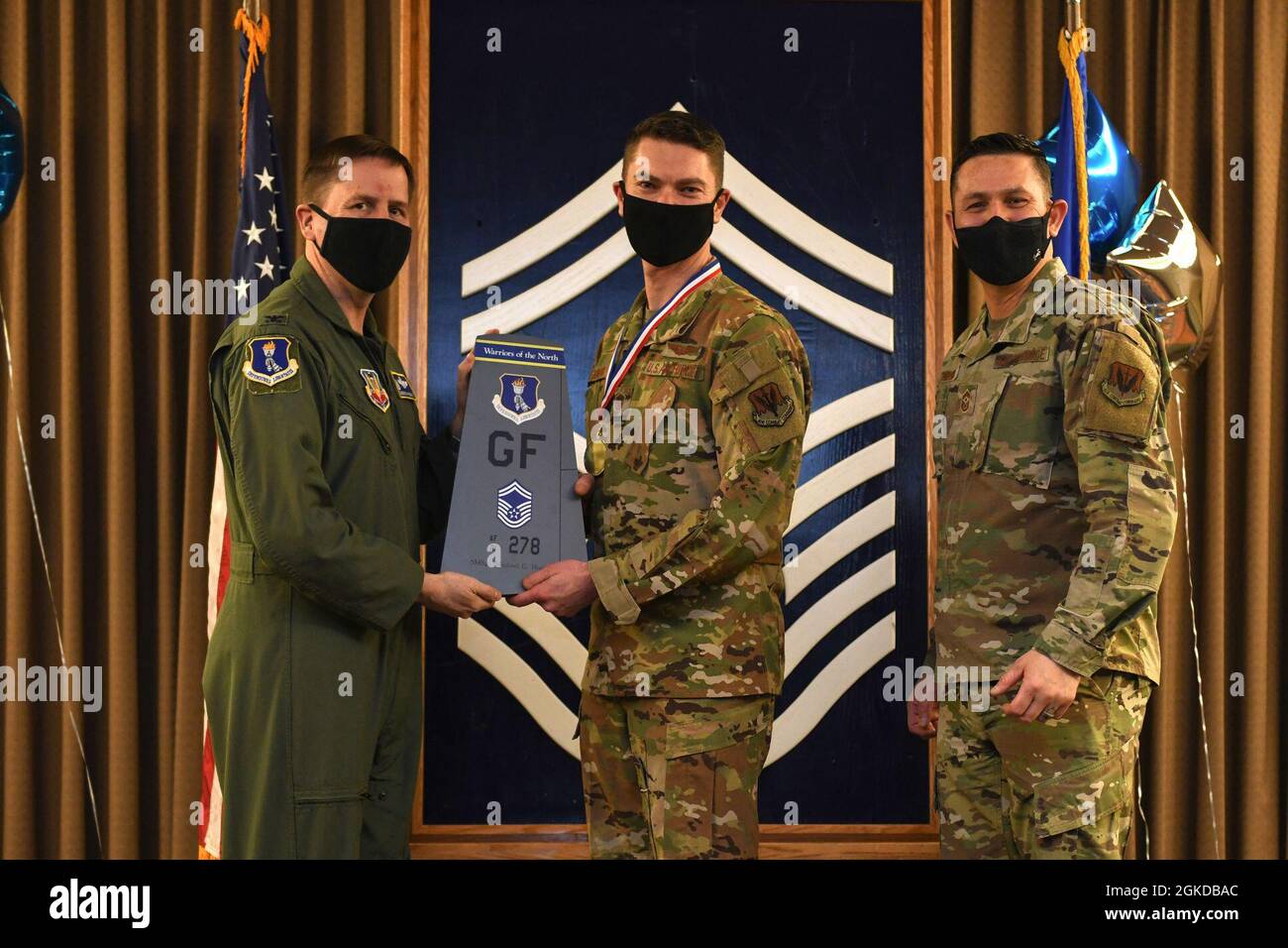 Col. Cameron Pringle, left, 319th Reconnaissance Wing Commander and ...