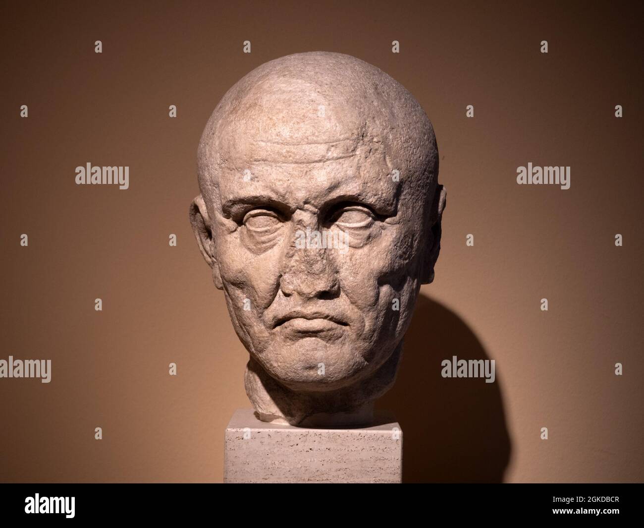 male portrait old roman marble statue detail Stock Photo - Alamy