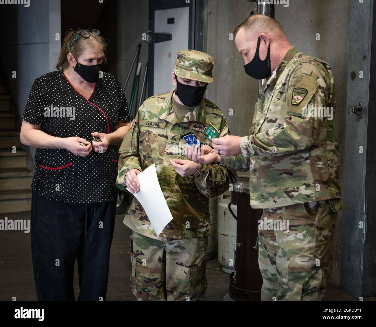 Gavin Zufall, who was made an honorary Sergeant in the Washington ...