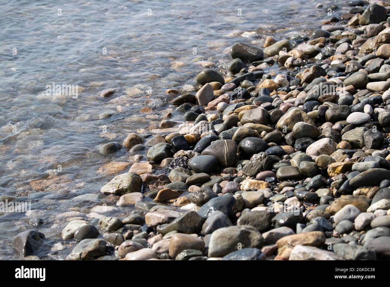 The outgoing tide on the Conwy estuary exposes a colourful array of ...