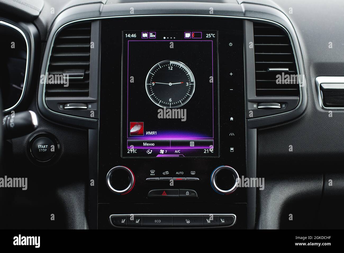 dashboard with display or monitor screen in the car Stock Photo - Alamy dashboard with display or monitor screen in the car Stock Photo - Alamy