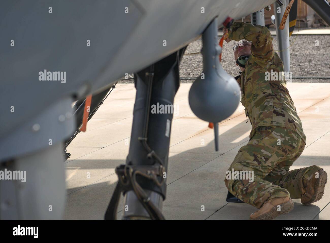 A U.S. Air Force remotely piloted aircraft pilot assigned to the 12th ...
