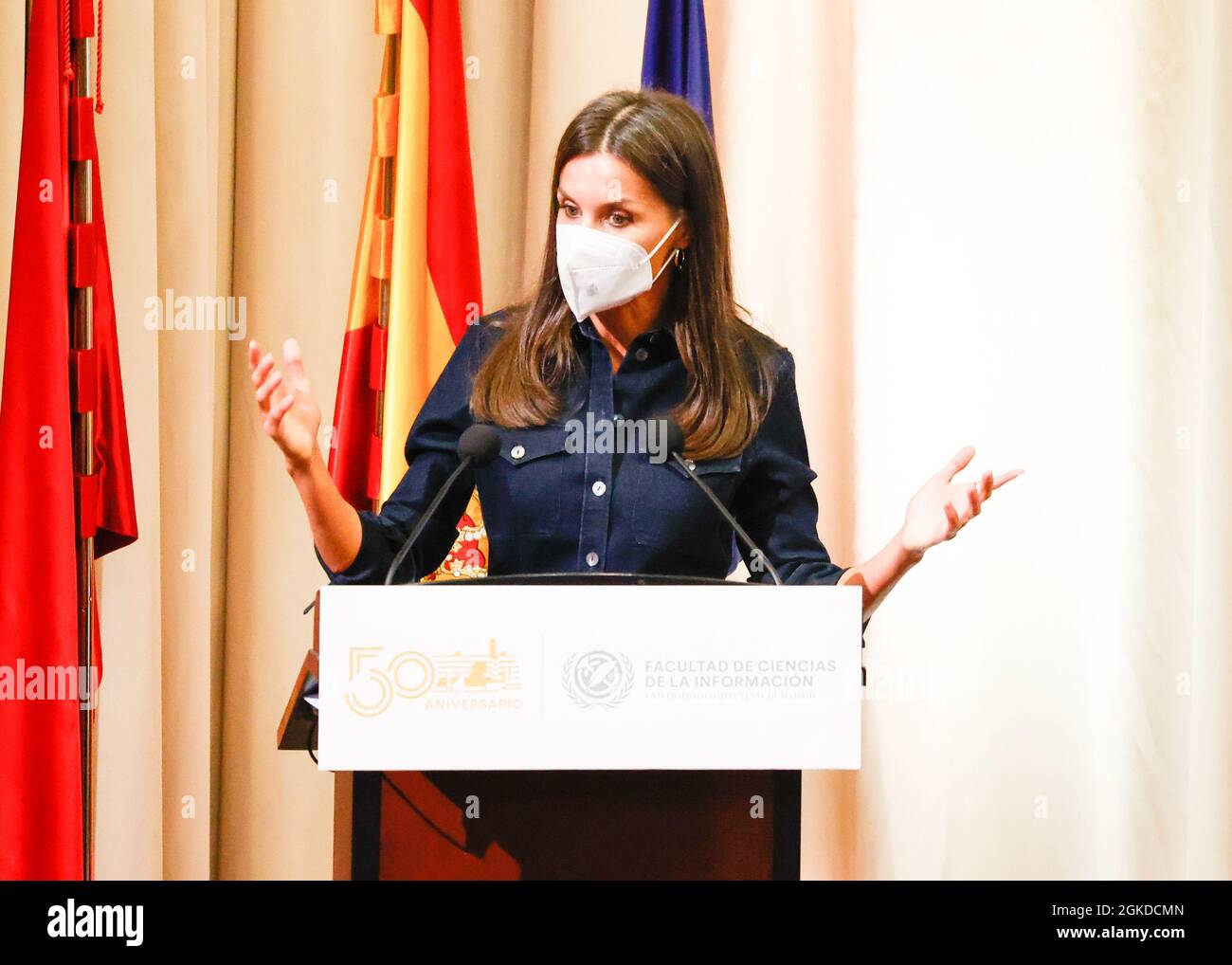 Madrid, Spain. 14th Sep, 2021. Letizia Ortiz Rocasolano Queen of Spain ...