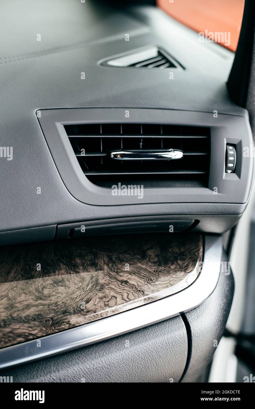 Details of air conditioning car ventilation system in modern car Stock ...