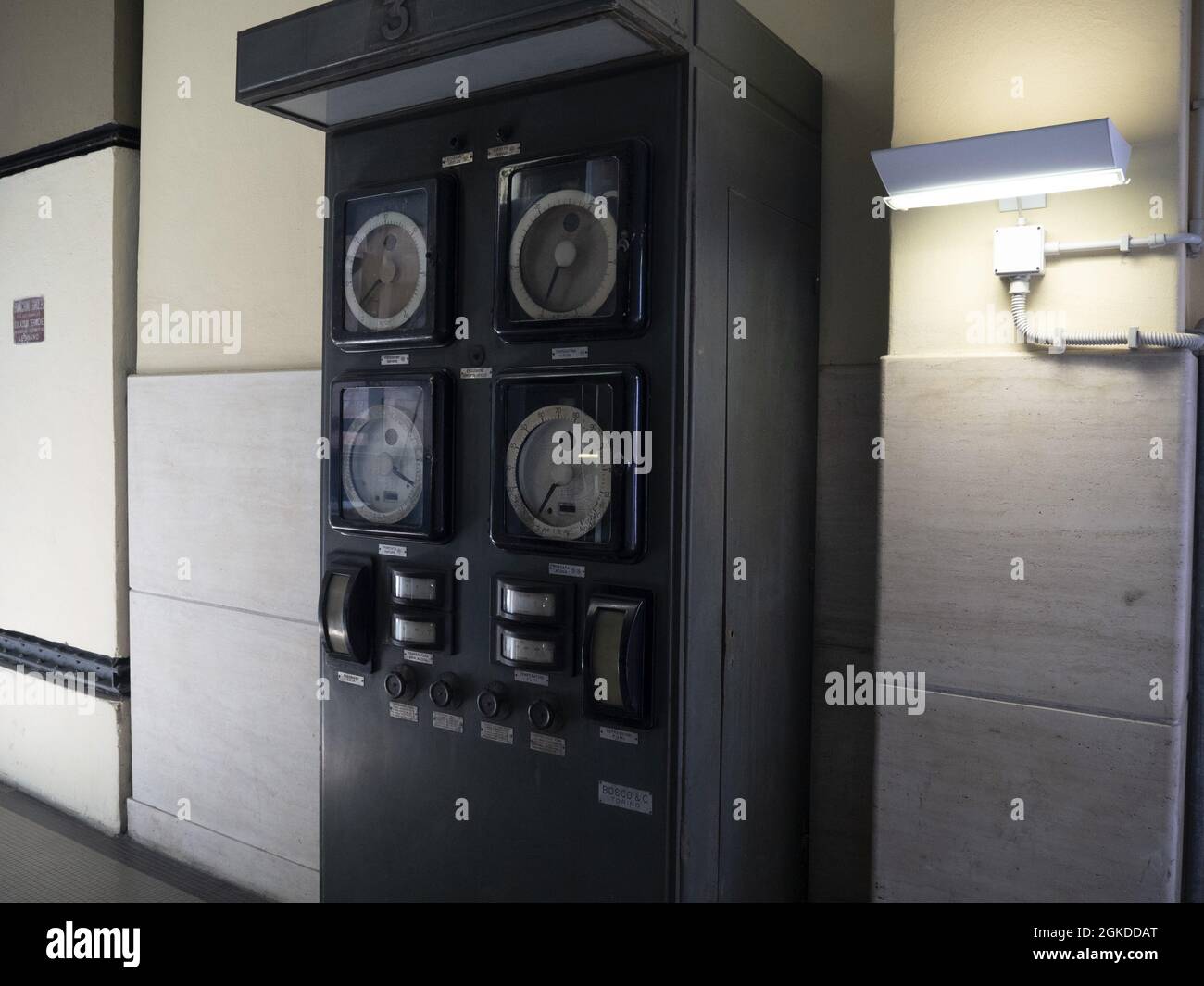 inside electric power old plant factory Stock Photo - Alamy
