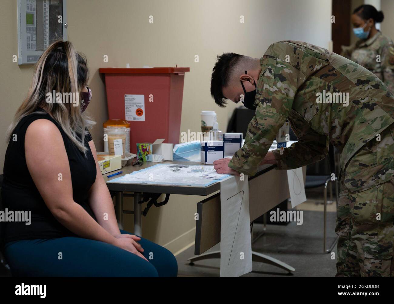 Maria Escobedo Galan, spouse of Staff Sgt. Matthew Escobedo, a 28th ...