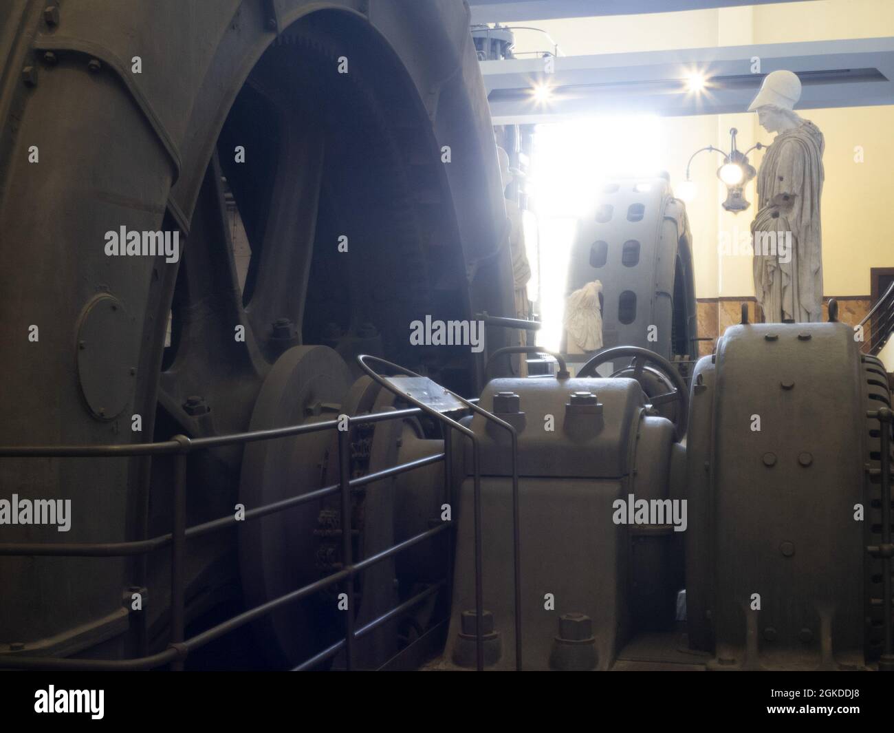 inside electric power old plant factory Stock Photo - Alamy