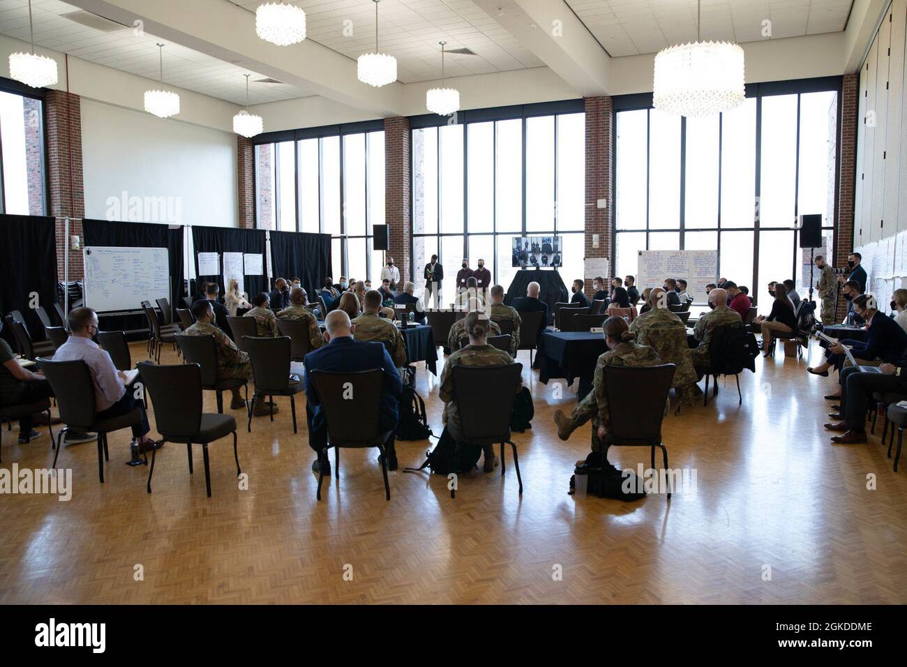Junior Soldiers brief Army Senior Leaders during U.S. Army People First ...