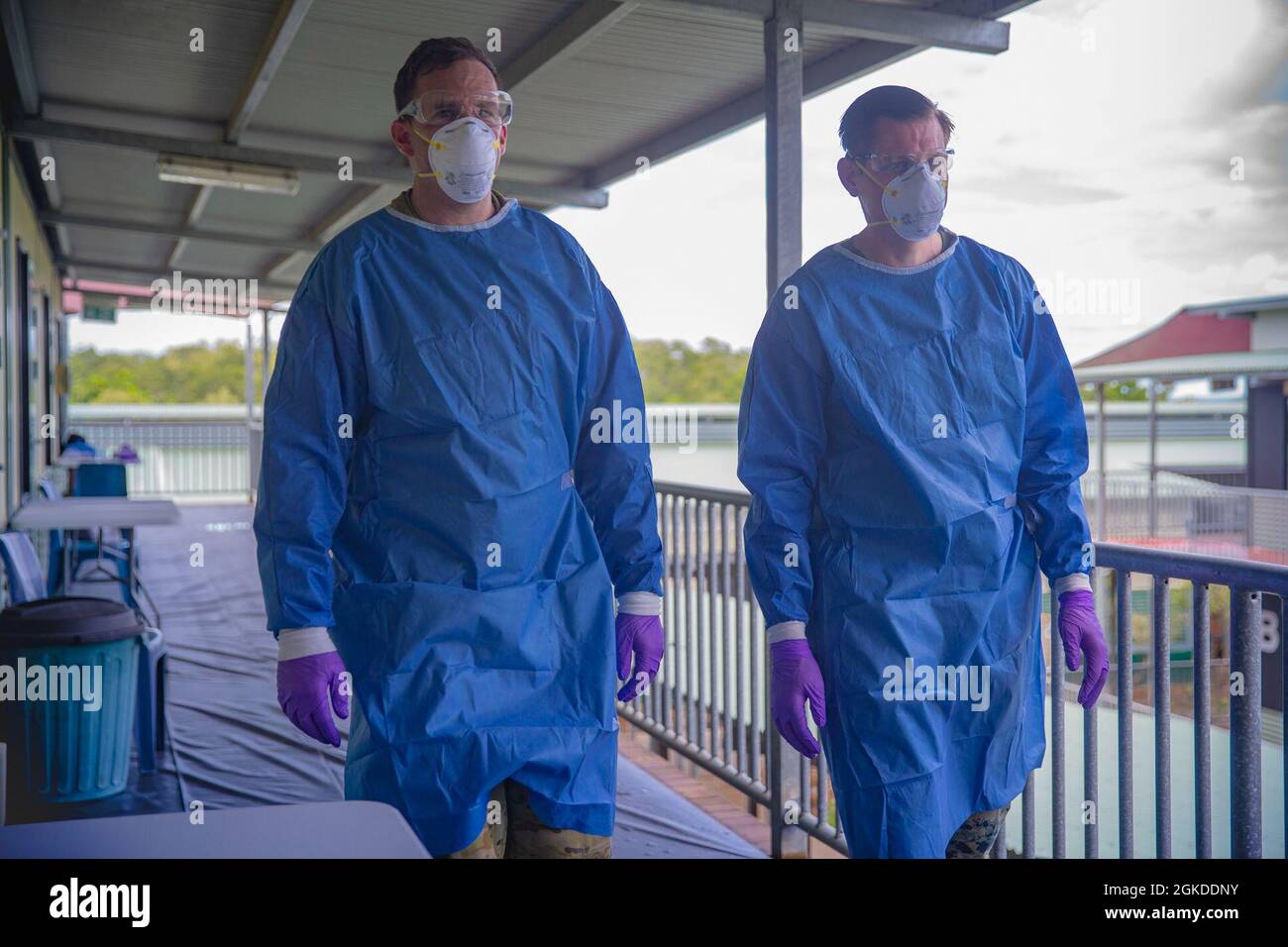 Australian Army Maj. Matthew Breckenridge, left, the J35 operation ...