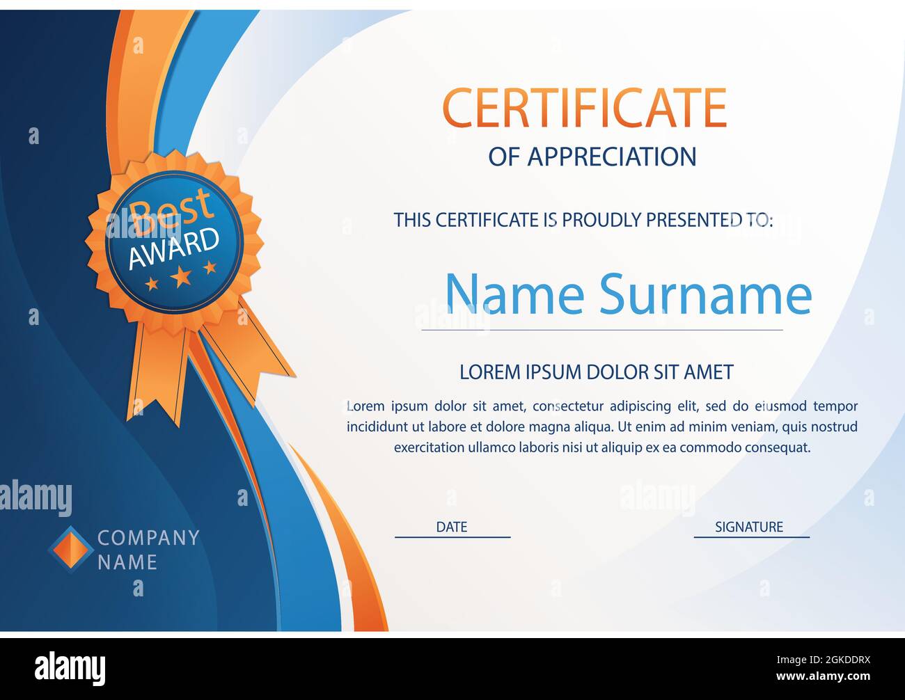 gradient elegant certificate template design vector Stock Vector Image ... gradient elegant certificate template design vector Stock Vector Image ...